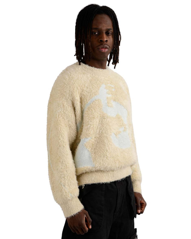 Fusion Mohair Sweater Beige | Strides